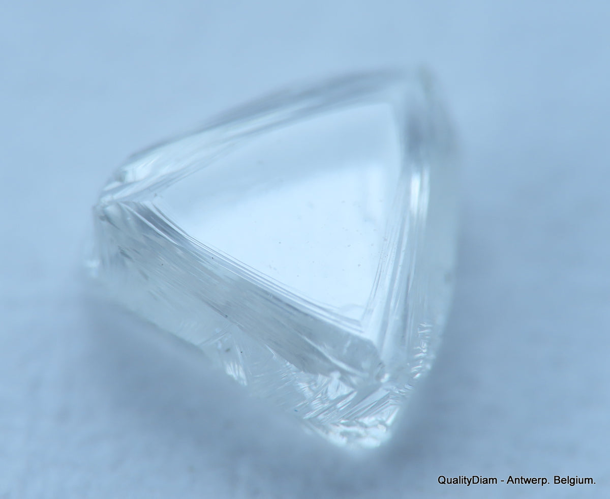 Uncut diamond also known as rough diamond out from a diamond mine ...