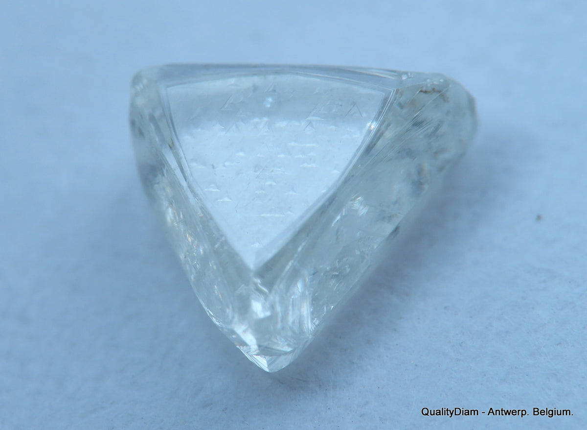 Uncut diamond also known as rough diamond out from a diamond mine ...